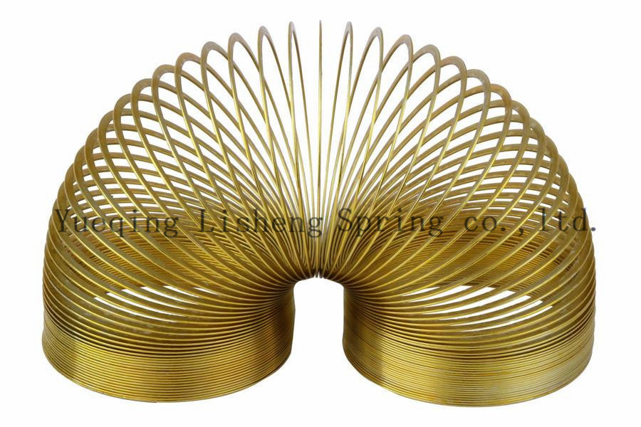 Lovely Design Metal Springy Spring Yellow Color Carbon Steel ...
