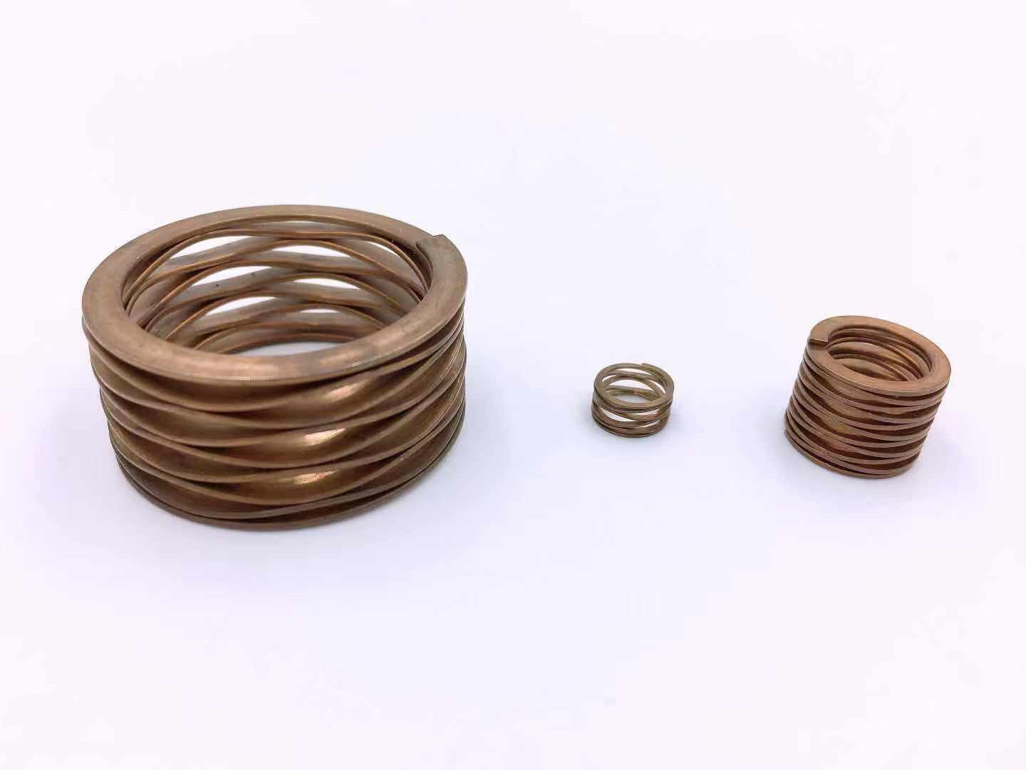 Multy-Turn Wave Spring With Plain Ends 17-7ph Carbon / Stainless Steel