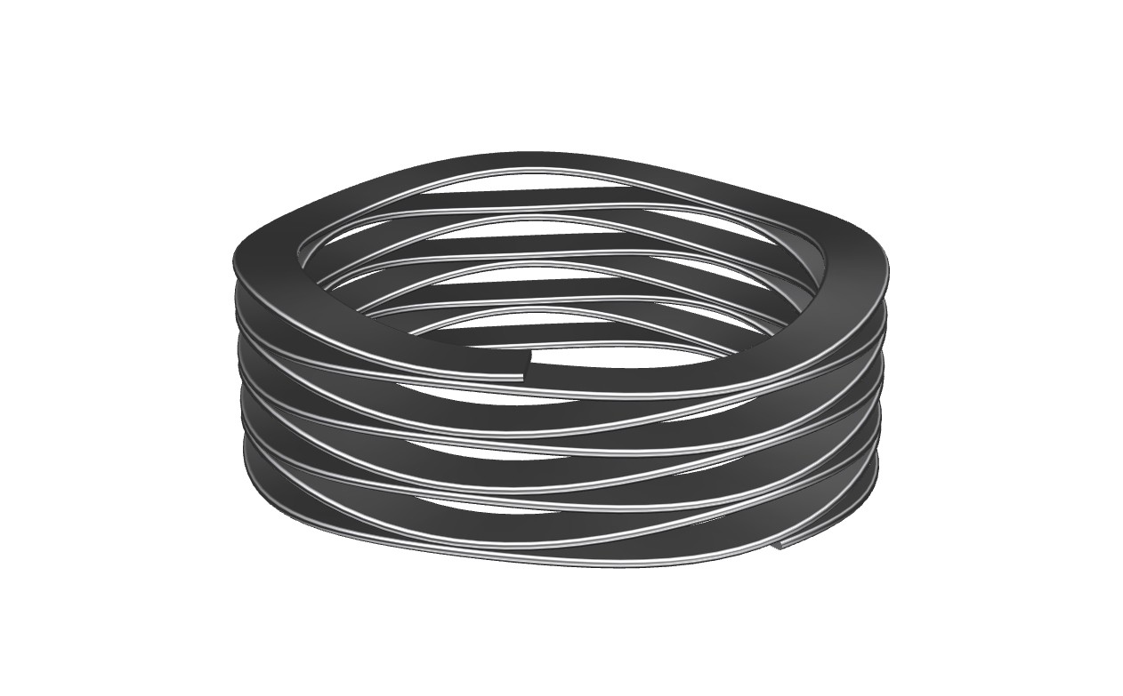 Multi Wave Wavy Compression Springs 30-32mm With Plain Ends